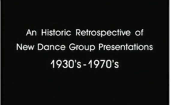 The New Dance Group Gala Historical Concert: Retrospective 1930s ...