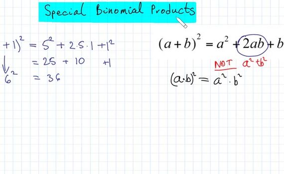 Special Binomial Products: Special Binomial Products - Part 1 ...