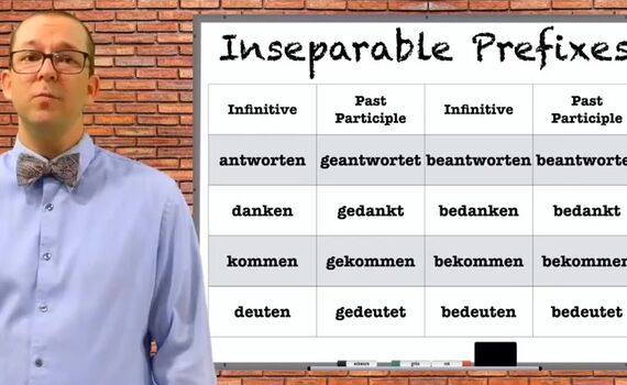How to Use Inseparable Prefixes with German Verbs & What They Mean ...